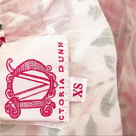 Victoria Dunn | Dresses | Victoria Dunn Pink Floral Puff Sleeves ...